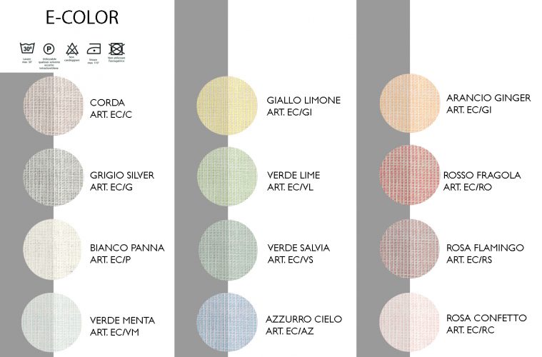 Campionatura tessuto E-COLOR | Tendaggi su MisuraTendaggi su Misura