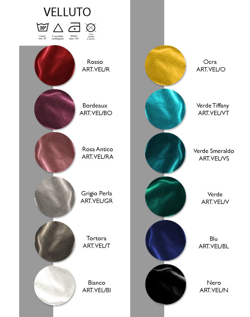 Campionatura velluto | Tendaggi su MisuraTendaggi su Misura