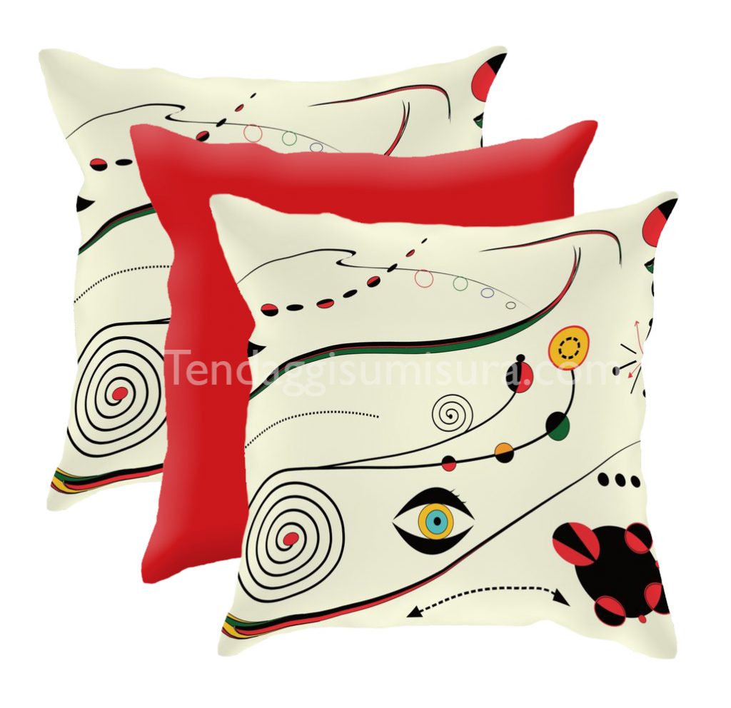 Set 3 cuscini arredo design crema MIRO' | Tendaggi su MisuraTendaggi su ...